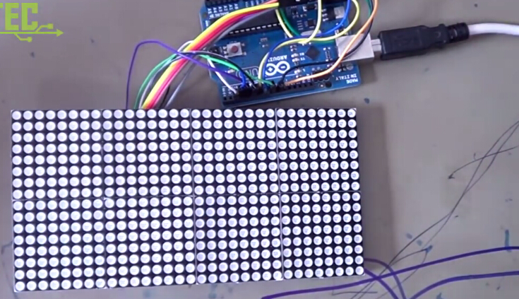 16x32 Dot Matrix Display Module DIY Kit (4985) from ICStation on Tindie